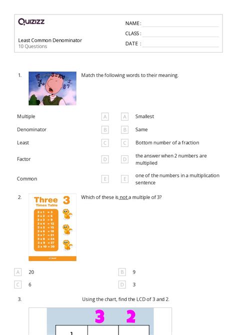 50 adding fractions with unlike denominators worksheets for 6th grade
