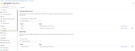 Azure Function Keys What Are Those And How To Access Them AzToso Com