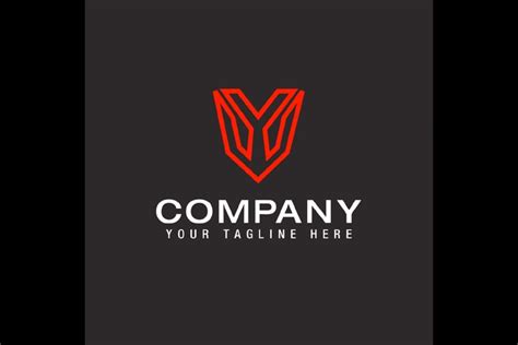 Initials Alphabet WY YW Logo Line Design Template Vector