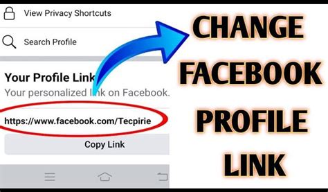 How To Change Facebook Profile Link Zeru