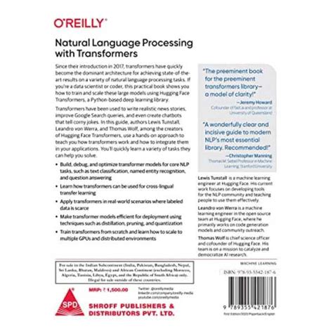 Natural Language Processing With Transformers Building Language Applications With Hugging Face