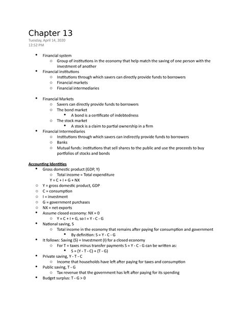 Chapter 13 Lecture Notes 7 Chapter 13 Tuesday April 14 2020 1252