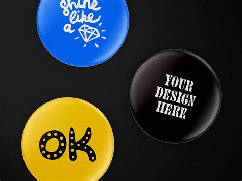 Free Pin Button Badge Mockup Psd The Free Mockup