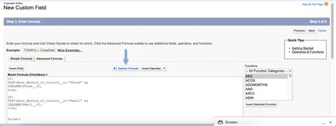 Einstein For Formulas Spring Salesforce Admins
