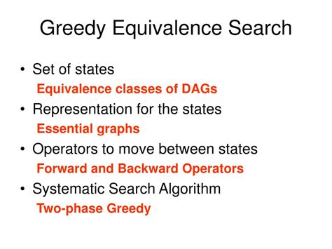 Ppt Finding Optimal Bayesian Networks With Greedy Search Powerpoint Presentation Id 358400