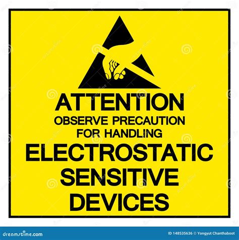 Electrostatic Sensitive Device Symbol Sign Vector Illustration 219734200