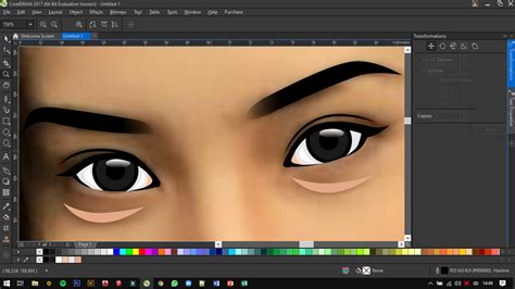 Tutorial Vector Art Coreldraw Step By Step Mata Apock Design