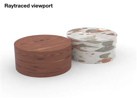 substance material visible only in raytraced view rendering mcneel