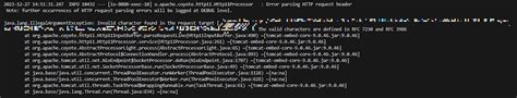 Java Error Parsing Request Header