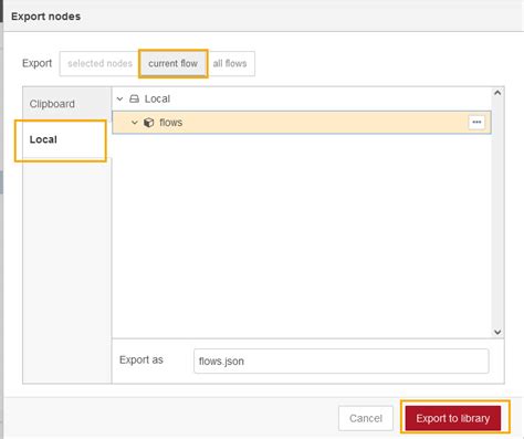 How To Save Node Red Flows In Local Directory Ee Diary