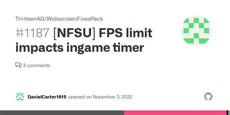 Nfsu Fps Limit Impacts Ingame Timer · Issue 1187 · Thirteenag