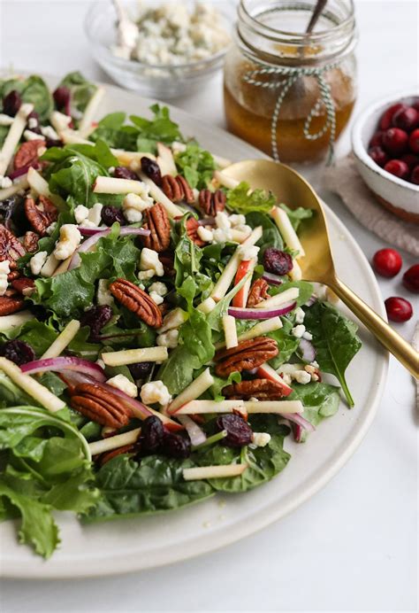 Holiday Salad With Apple Cider Dressing Desertridgems