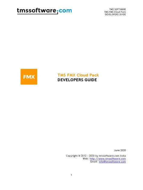 Tms Fmx Cloud Pack Developers Guide Pdf Microsoft Outlook Computer File