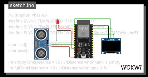 Water Level Blynk Wokwi ESP32 STM32 Arduino Simulator