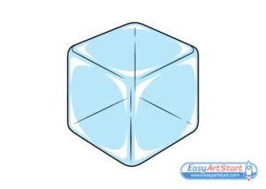 How To Draw An Ice Cube Steps EasyArtStart
