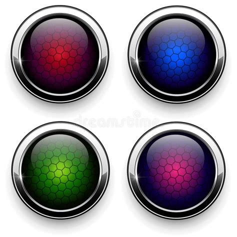 Glass Web Buttons Stock Vector Illustration Of Colors 13118550