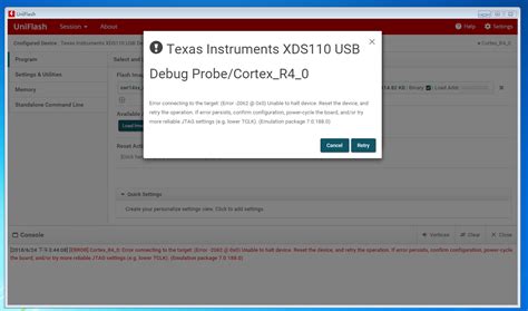 Ccsiwr1443 Download Program Failed Debug Error Sensors Forum Sensors Ti E2e Support Forums