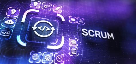 Scrum Agile Development Methodology Programming And Application Design Technology Concept On