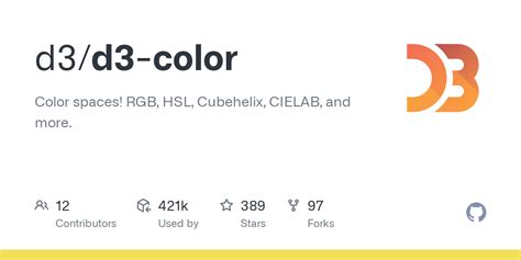 GitHub D3 D3 Color Color Spaces RGB HSL Cubehelix CIELAB And More