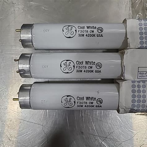 Fluorescent Tube GE F30T8 30 Watt 36" Cool White 3 Pack | eBay