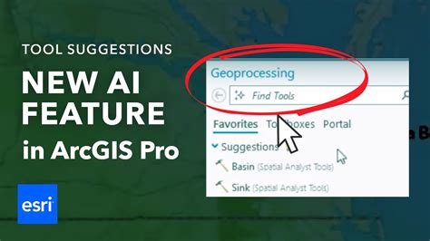 Ai Tool Suggestions For Geoprocessing Tools In Arcgis Pro Youtube