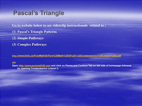 PPT Pascals Triangle PowerPoint Presentation Free Download ID 3791270