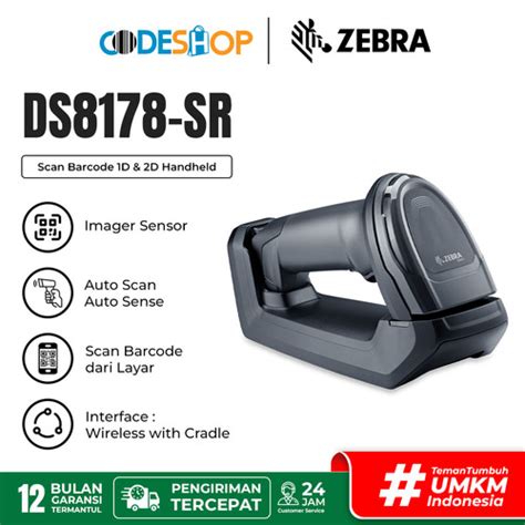 Promo Zebra Ds8178 Sr Scanner Barcode 2 Dimensi Wireless Usb Cicil 0