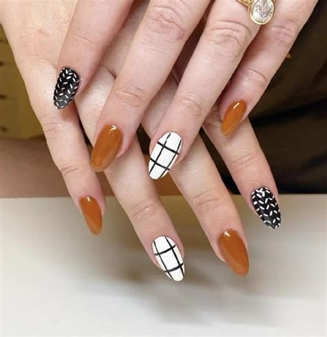 74 طرح ناخن پاییزی ساده و شیک دخترانه مینیمال ژلیش ناخن پاییزی