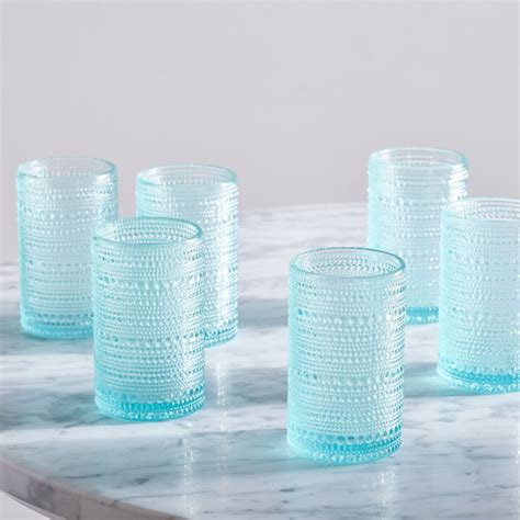 Jupiter Beaded Drinking Glasses Everything Turquoise