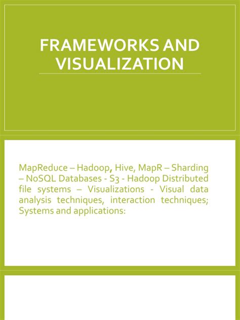 Unit V Frameworks And Visualization Download Free Pdf Apache Hadoop Map Reduce