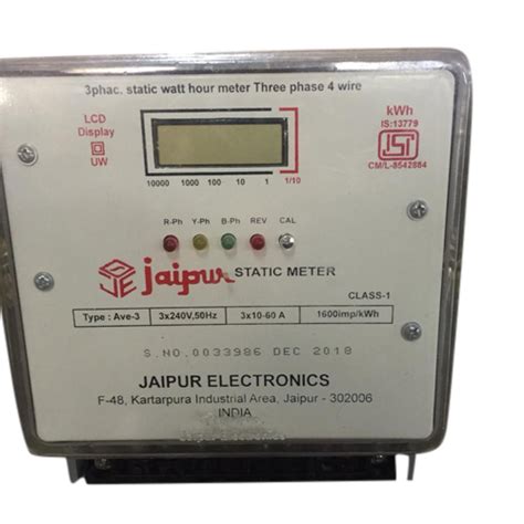 Jaipur Electronics LCD Display Three Phase Digital Energy Meter V At Piece In Jaipur