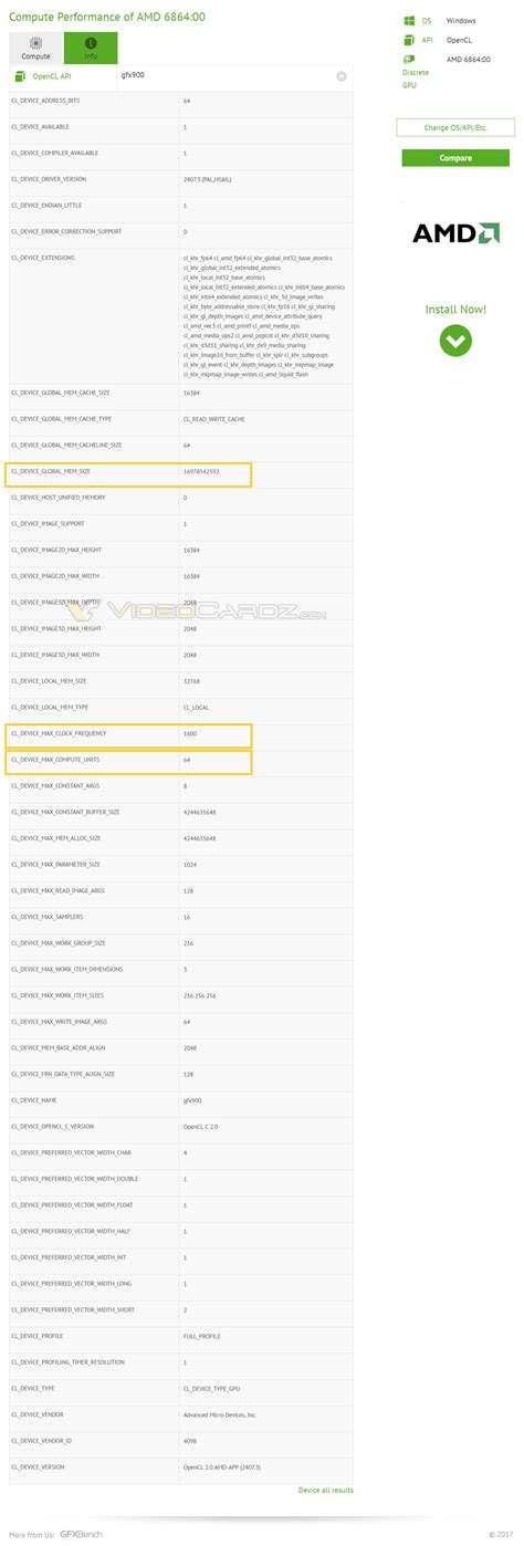 AMD Vega Makes An Appearance On CompuBench TechPowerUp