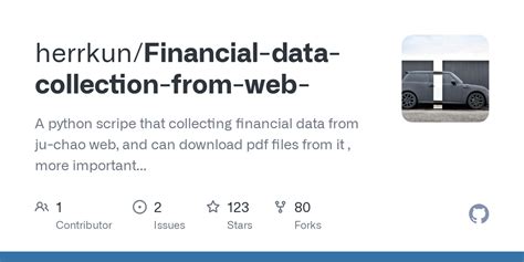 Financial Data Collection From Web README Md At Master Herrkun