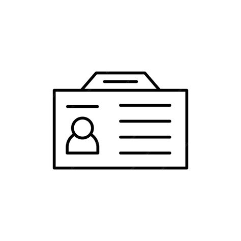 Premium Vector Id Badge Icon Set Security Identity Pass Vector Symbol