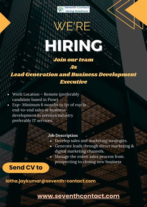 Seventh Contact Hiring Solutions On Linkedin Hiring Jobsforyou
