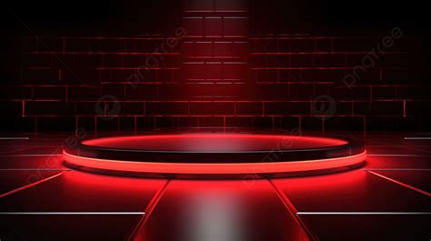 조명 배경과 타일 바닥이 있는 비어 있는 어두운 빨간색 연단의 3d 렌더링 스포트라이트 배경 검은 방 빈 무대 배경 일러스트 및 사진 무료 다운로드 Pngtree