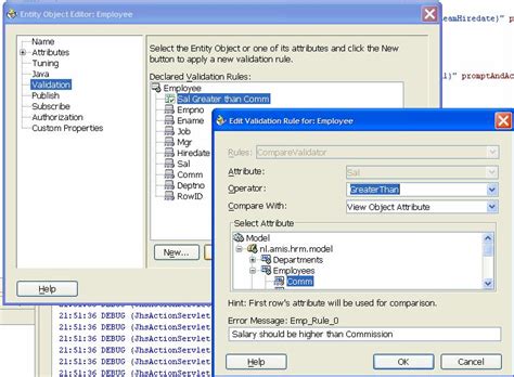 Implementing Data Validation In ADF UIX Application Conclusion AMIS Technology Blog
