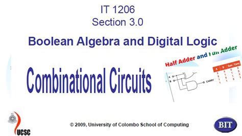 It 1206 Section 3 Combination Circuitshalf Adderfull Adderand Ripple