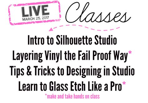 Tickets And Time Are Running Out For Silhouette School Live Workshop