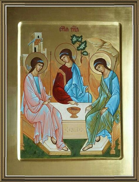 Икона Троица Андрея Рублева Фото — Картинки фотографии