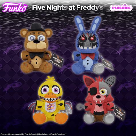 Mockup Funko Fnaf Withered Plush Line Blender R Fivenightsatfreddys