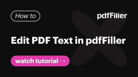 How To Edit Pdf Text In Pdffiller Youtube