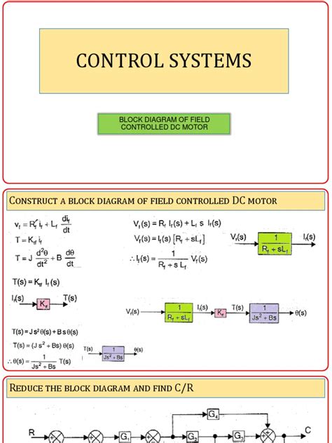 Block Diagram Field Controlled Dc Motor Pdf