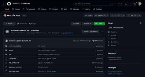 GitHub Elarsaks React Hooks Learn React Hooks