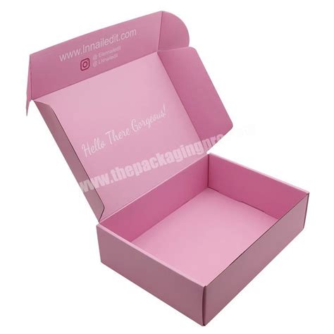 Custom Corrugated Mailer Boxes Shipping Box Custom Logo Underwear Bra Pajamas Storage Box Bikini