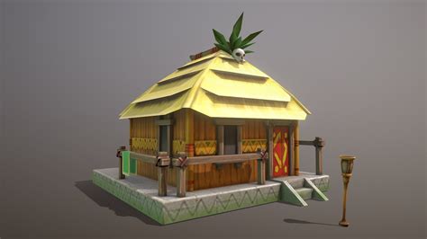 Pirate Collection Maya Hut 3d Model By Round Round [b13a1d7] Sketchfab