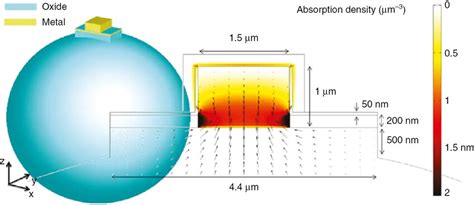 Schematic Of The Hybrid Antenna And Fdtd Simulation Cross Sectional