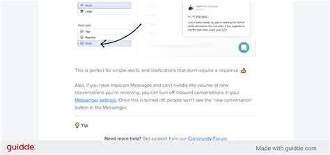 How To Turn Off Replies For Intercom Messages Guidde Gallery