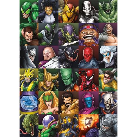 Marvel Villains Collage 1 000 Piece Puzzle Artofit