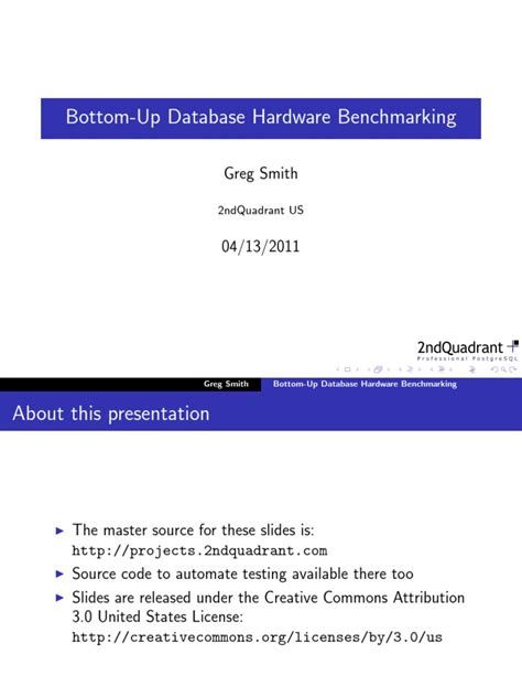 Bottom Up Database Benchmarking Download Free Pdf Postgre Sql